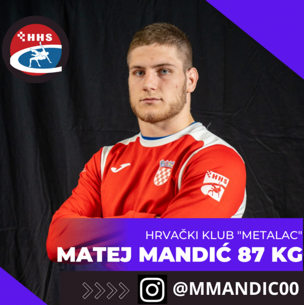 Matej Mandić 5. na Prvenstvu europe U-23 – Hrvatski hrvački savez